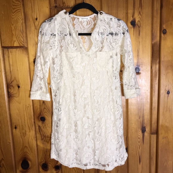 Monteau | Dresses | Monteau Ivory Lace Dress | Poshmark